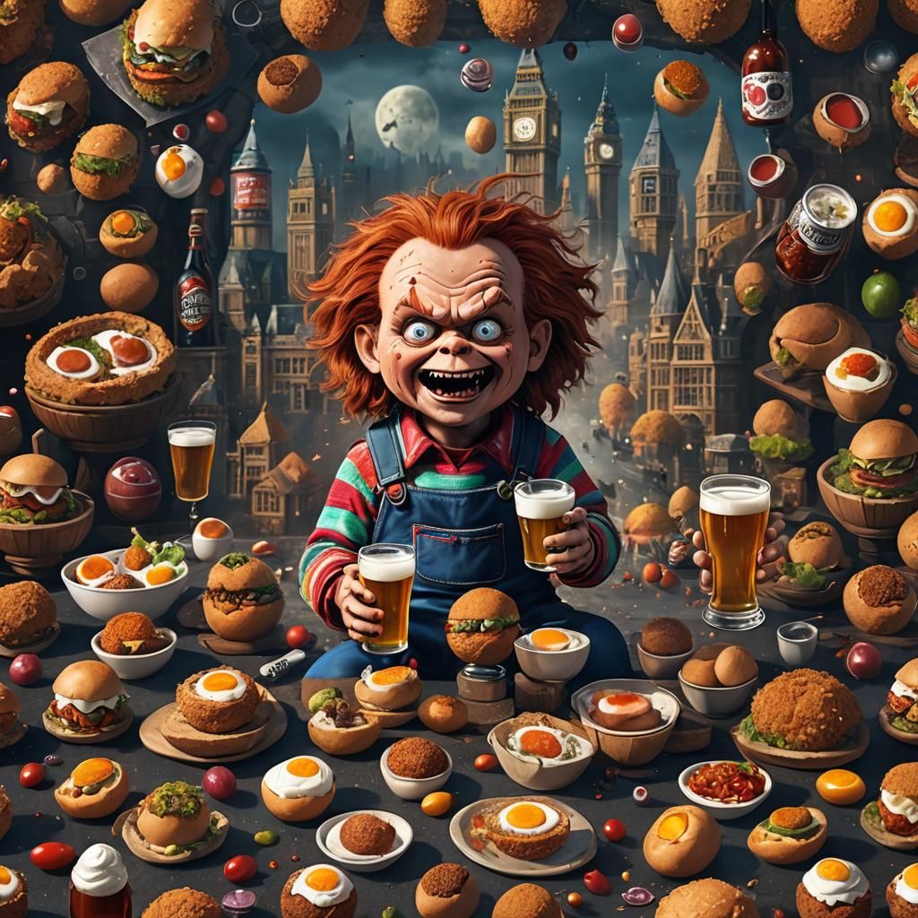 Chucky had a visit to London and he had to order most of the menu and ...