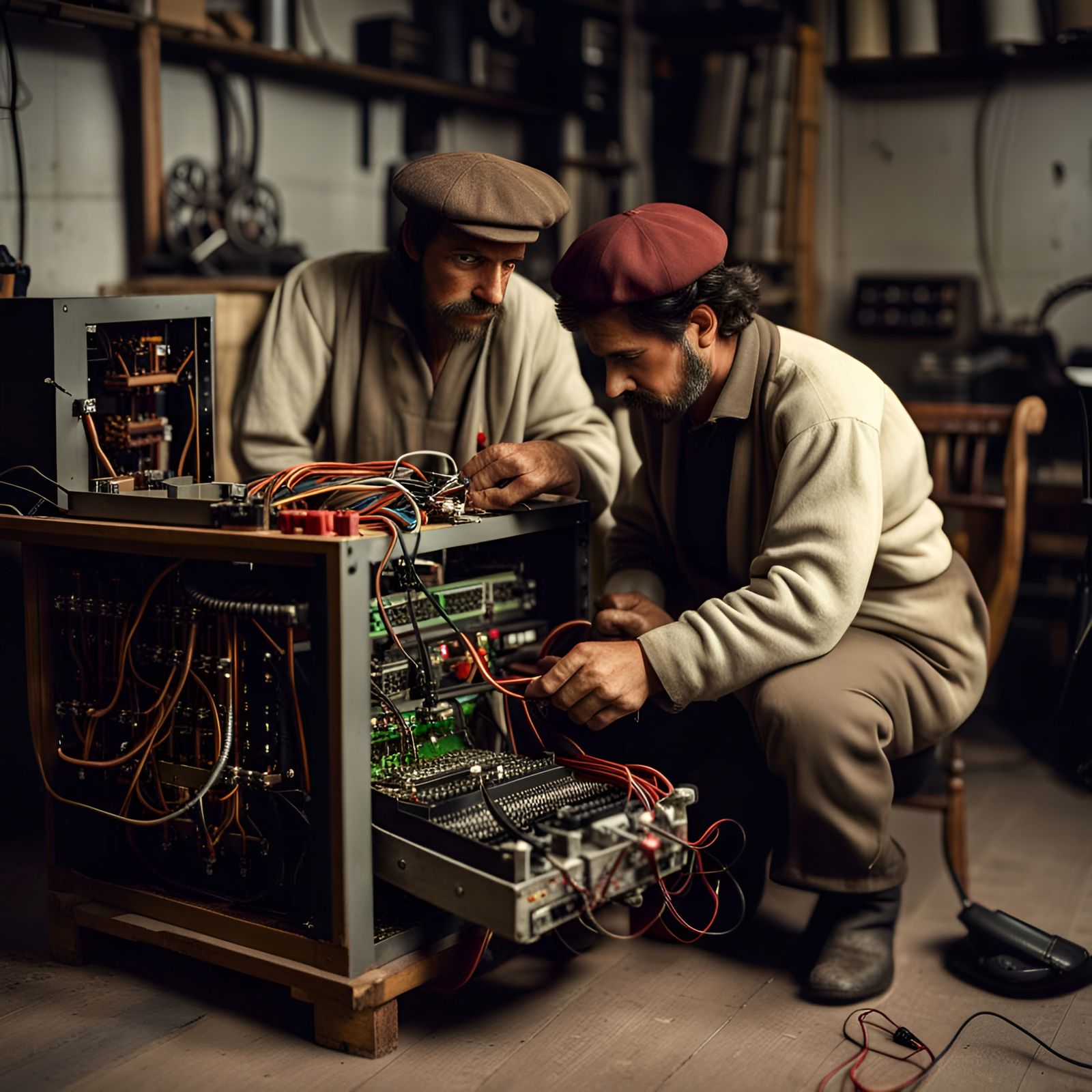 The underground assembly line - AI Generated Artwork - NightCafe Creator