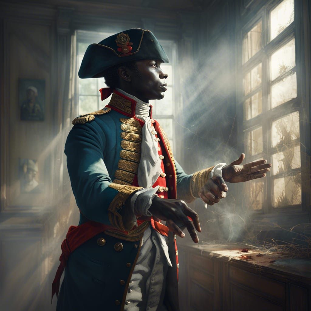 Toussaint Louverture, Haitian Revolution General leader 1780's, facing ...