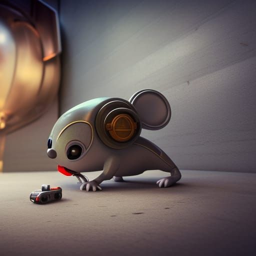 Wind-up Toy Mouse - AI Generated Artwork - NightCafe Creator