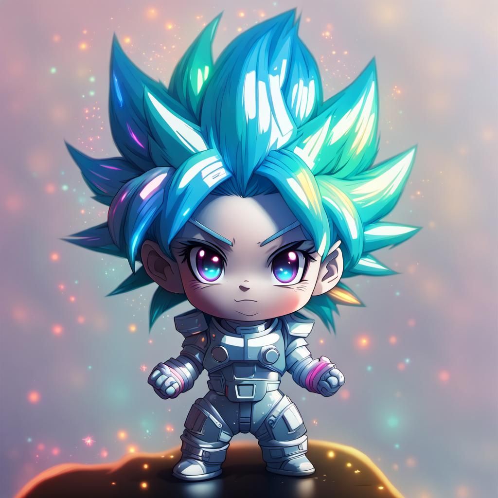 Epic Chibi Cute Saiyan - AI Generated Artwork - NightCafe Creator