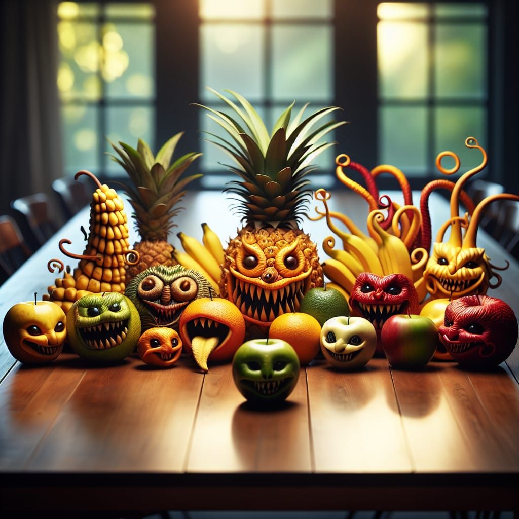 scary fruits - AI Generated Artwork - NightCafe Creator