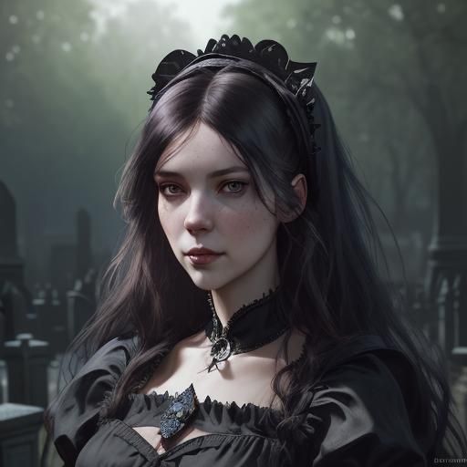 Grave yard Anne - AI Generated Artwork - NightCafe Creator