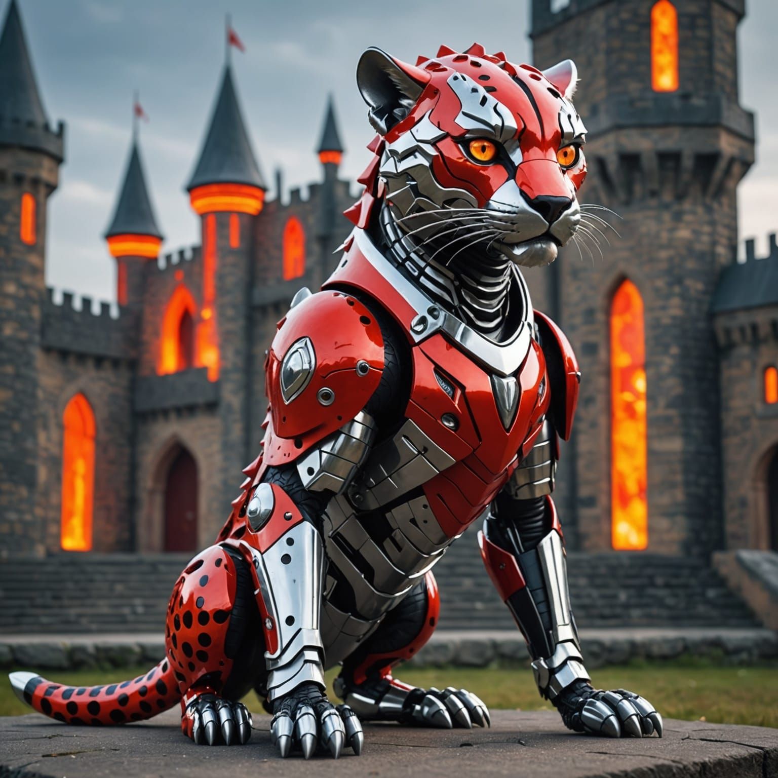 The Crimson Cheetah Bot…. Vermillitron 1.0 - AI Generated Artwork ...