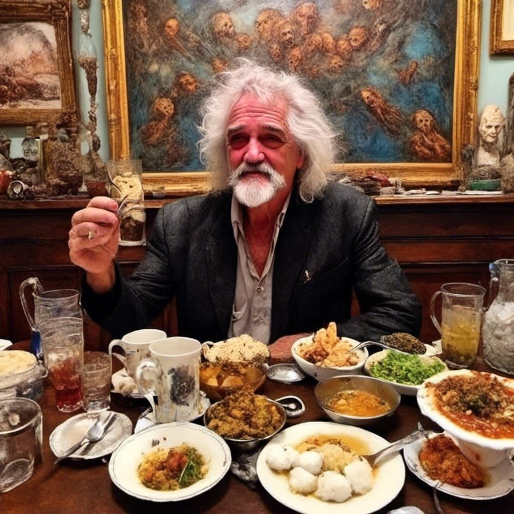 TOO MUCH FOOD - ONLY ME TO EAT IT ALL - AI Generated Artwork ...