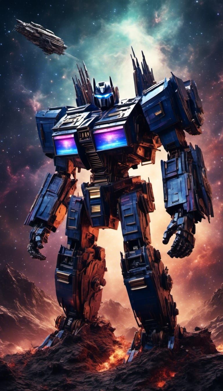 Soundwave- galactic - AI Generated Artwork - NightCafe Creator