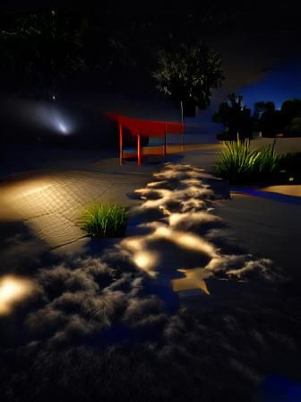 shadows dripping out of the night sky and onto the ground - AI ...