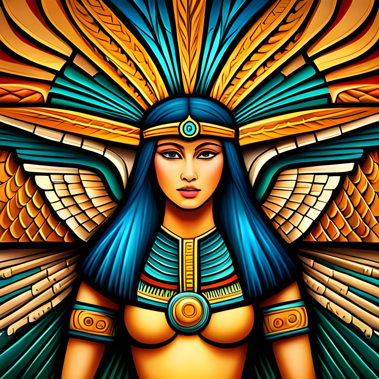 Ancient Alien God/Guardian - AI Generated Artwork - NightCafe Creator