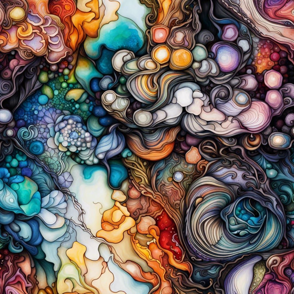 Ink abstract - AI Generated Artwork - NightCafe Creator