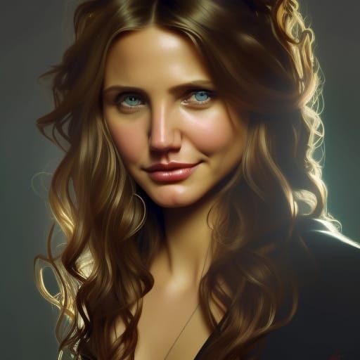 Cameron Diaz - AI Generated Artwork - NightCafe Creator