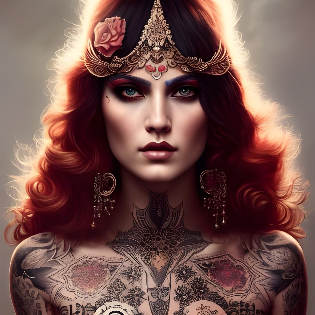 Loreen red one - AI Generated Artwork - NightCafe Creator