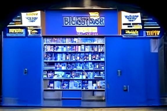 Blockbuster video store is a time machine to the 1980's : r/nightcafe