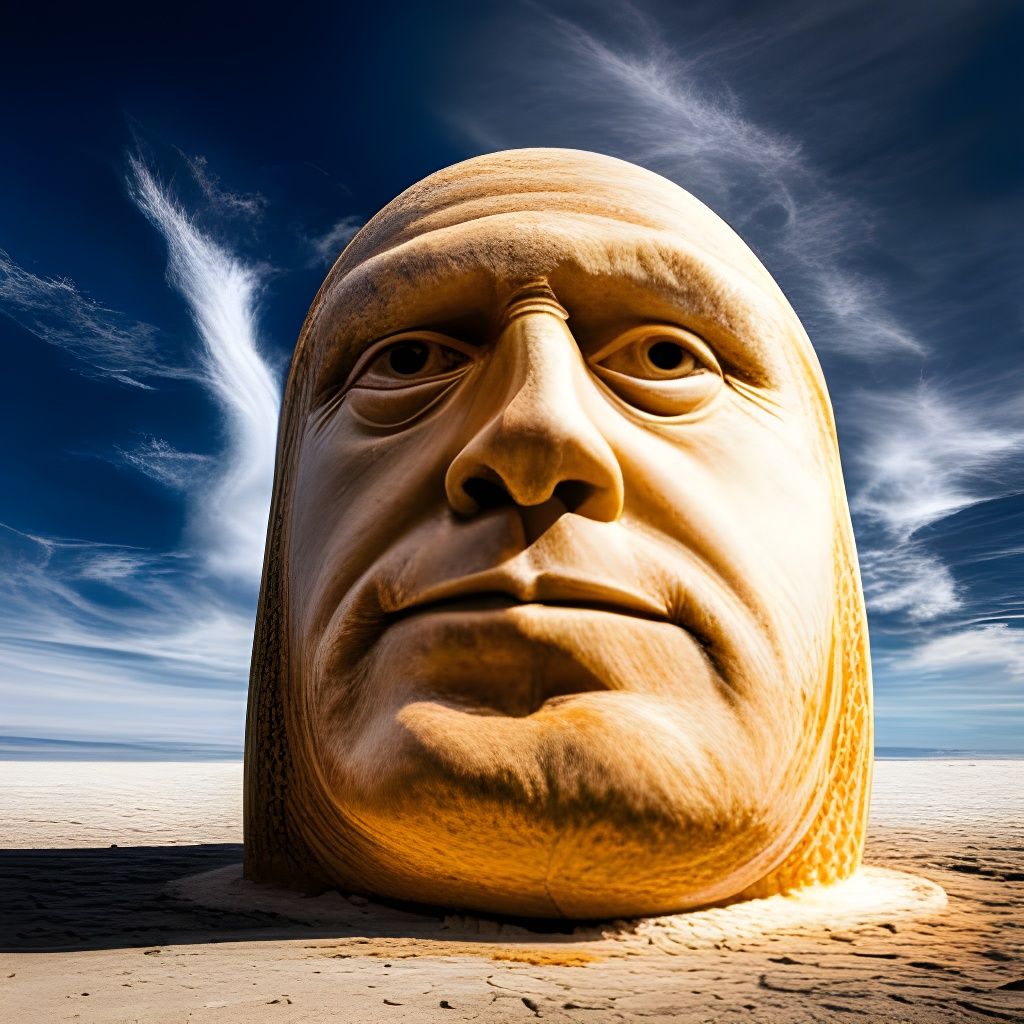 Pablo made of cheese - AI Generated Artwork - NightCafe Creator