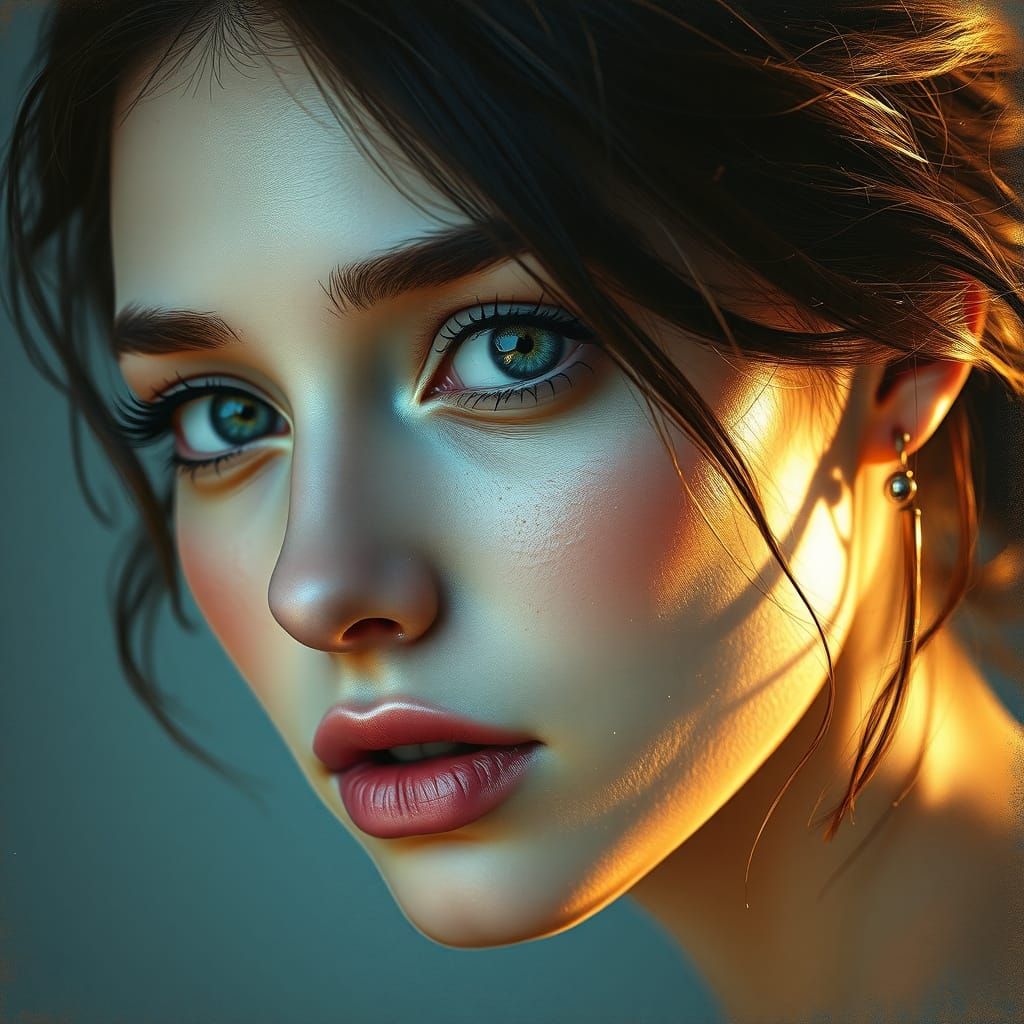 Sense of Fear - Surreal Portrait in Dreamy, Ethereal Style