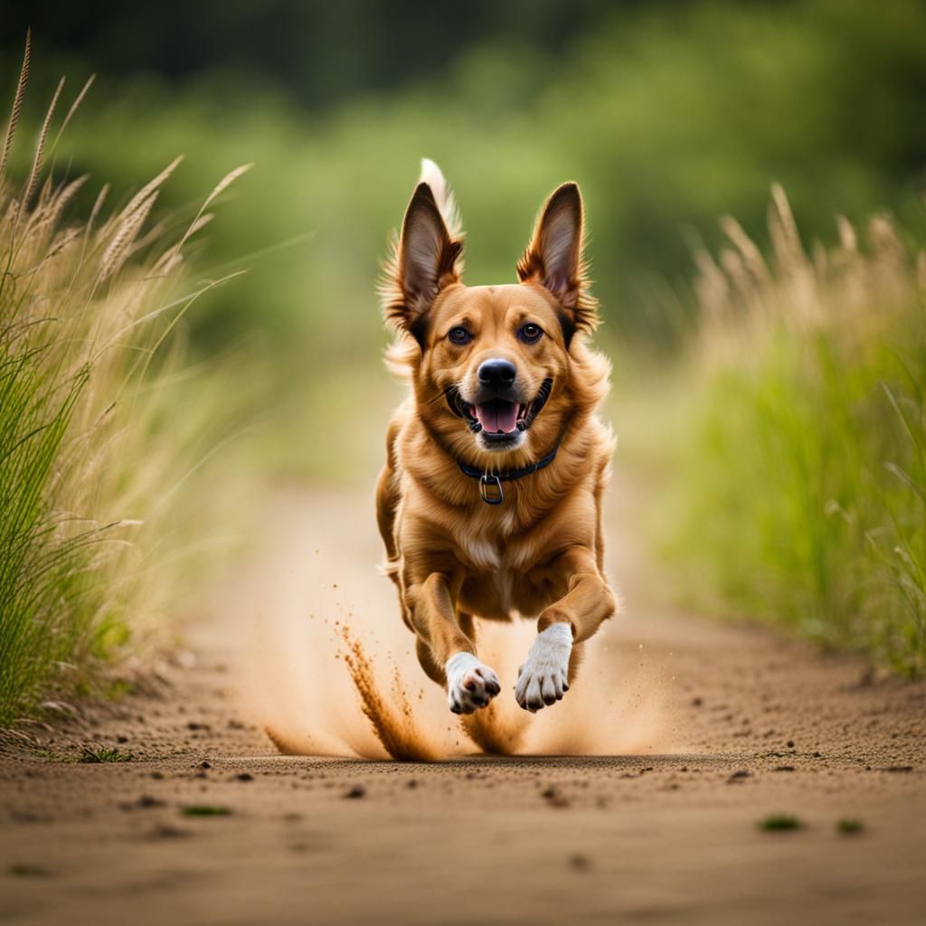 running dog - AI Generated Artwork - NightCafe Creator