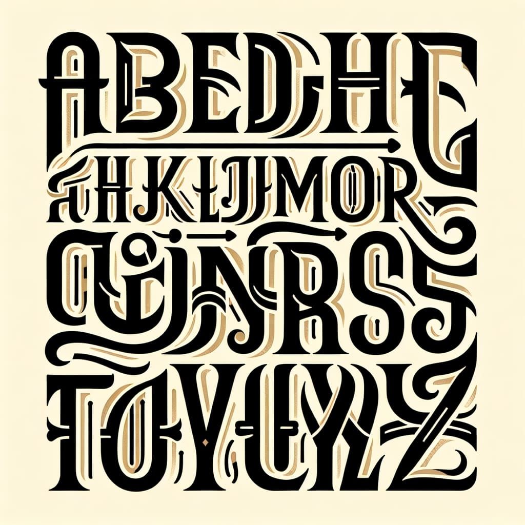 Font style - AI Generated Artwork - NightCafe Creator