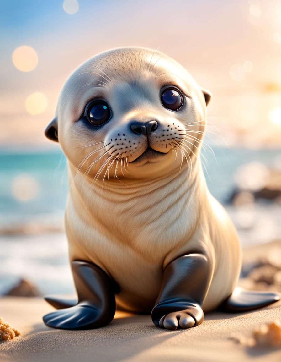 Bebé foca - AI Generated Artwork - NightCafe Creator