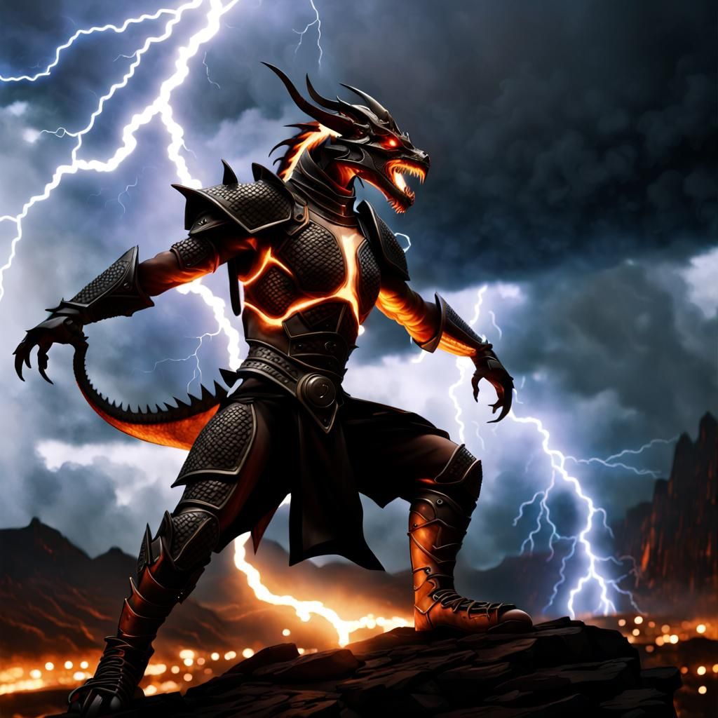 Firescape: Ultimate Dragonborn: Imperfect Form: Poised to attack ...