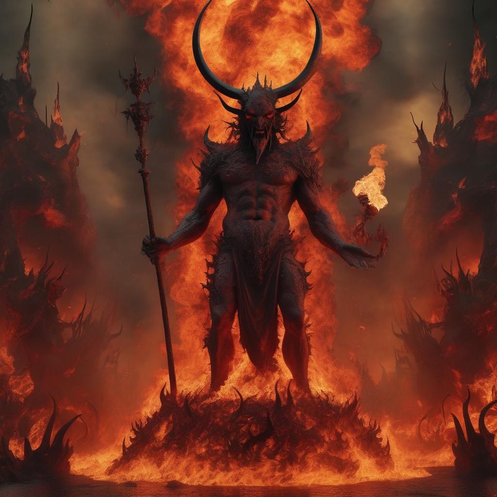 Hell, the realm of Hades, god of the underworld. - AI Generated Artwork ...