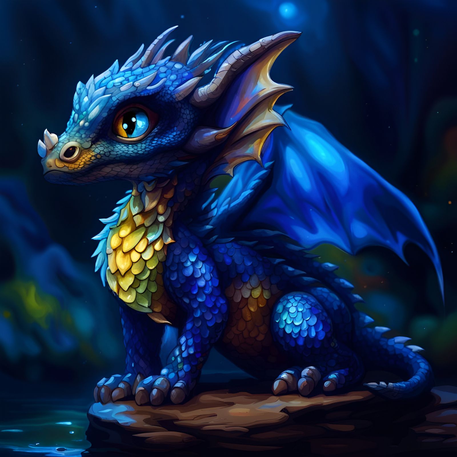 Take flight little blue baby, blend with the sky as you soar high - AI ...