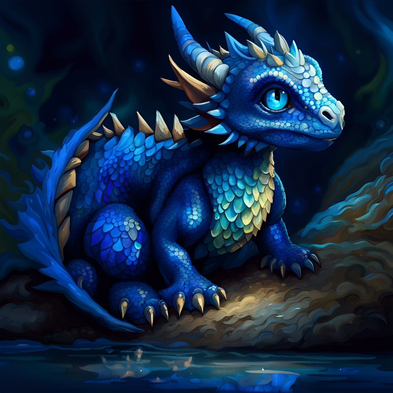 Take flight little blue baby, blend with the sky as you soar high - AI ...