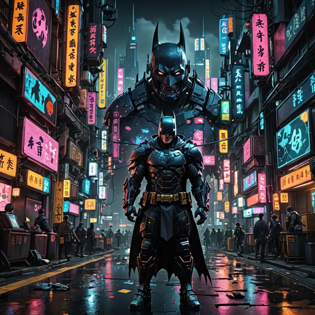 cyberpunk batman - AI Generated Artwork - NightCafe Creator