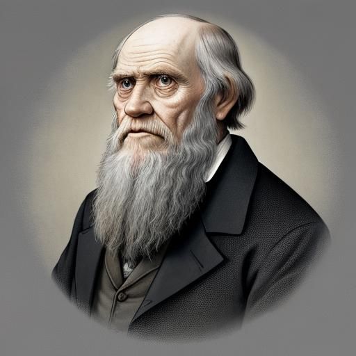 Charles Darwin: Delivering the Evolutionary Gospel - AI Generated Artwork - NightCafe Creator