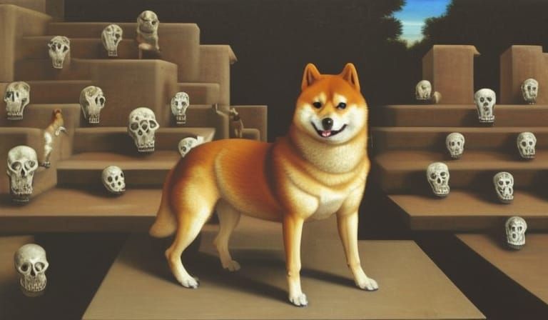 Doge at Temple Mayor - AI Generated Artwork - NightCafe Creator