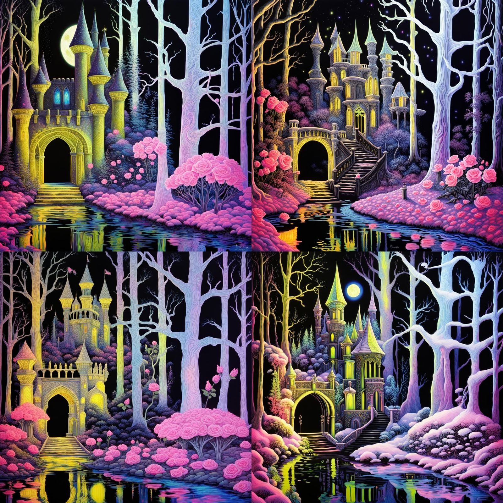 Dark faerie castle, Background fantasy landscape, Contained chaos - AI ...