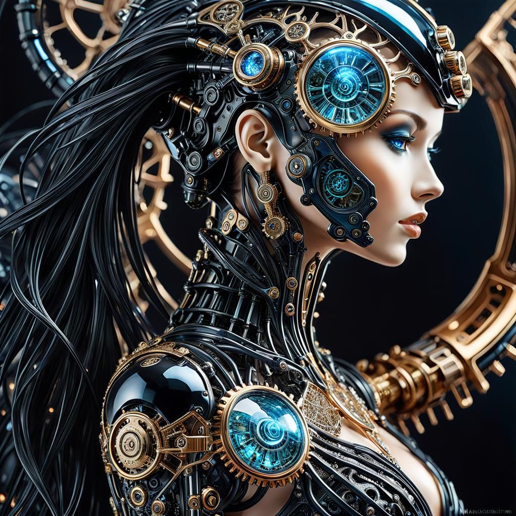 Cyborg Biopunk Barbie - AI Generated Artwork - NightCafe Creator