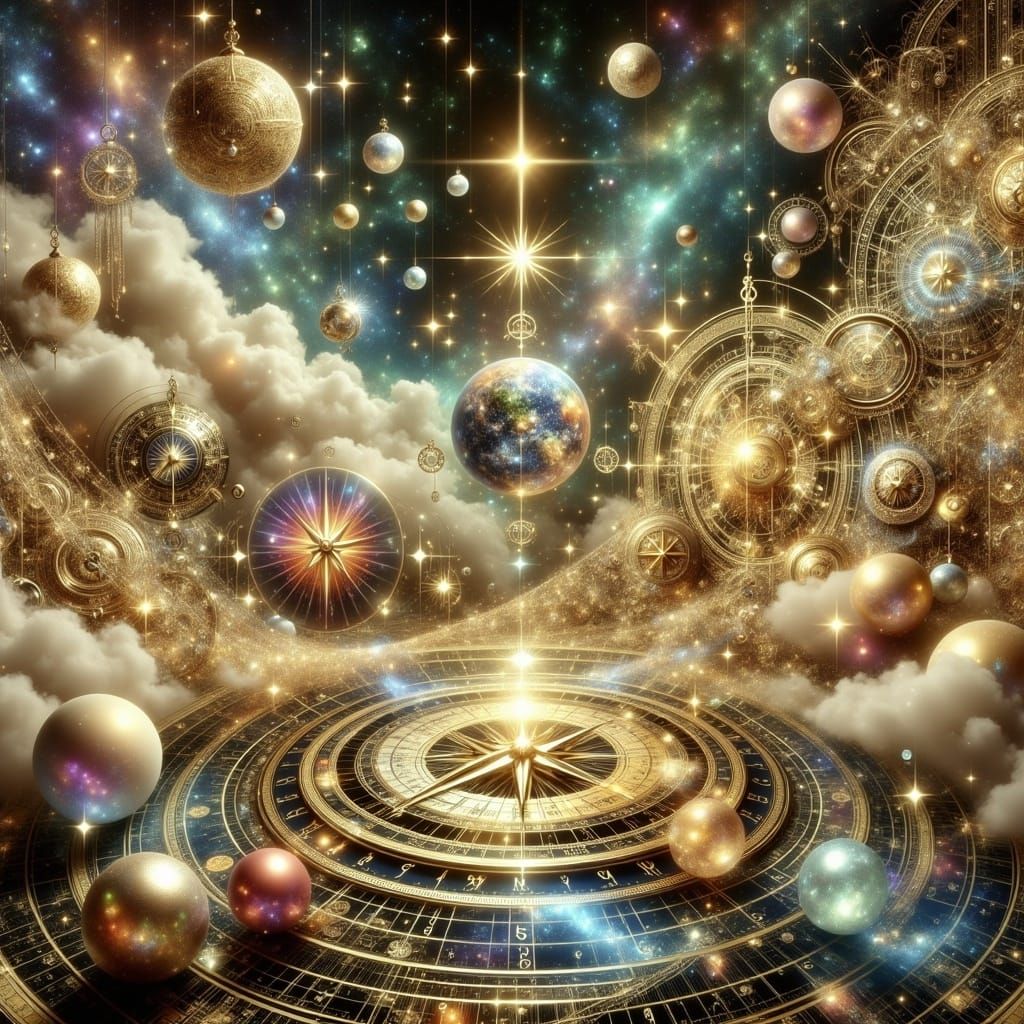 Cosmic - Cosmic Charts in Glistening Golden Light