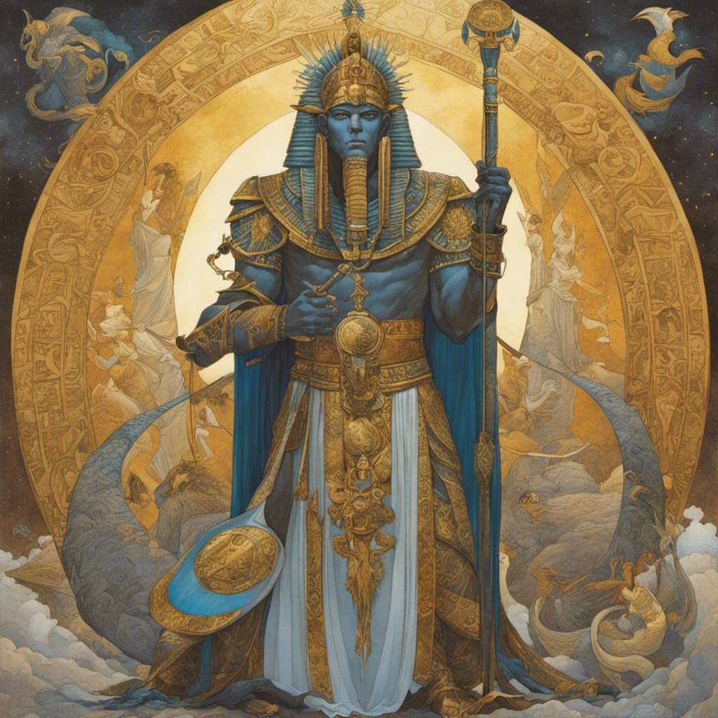 Osiris: Majestic Lord of the Afterlife - AI Generated Artwork ...