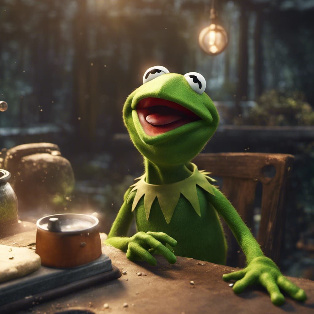 Kermit the Frog - AI Generated Artwork - NightCafe Creator