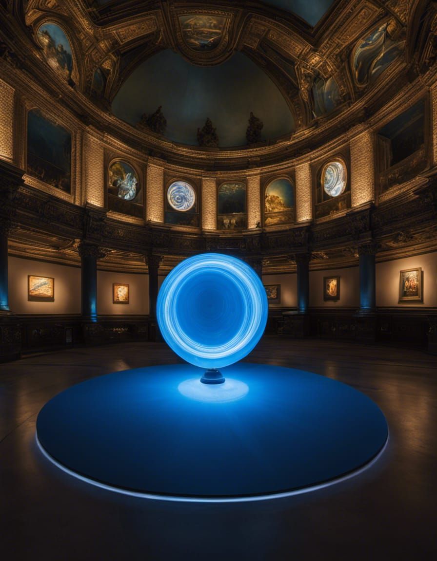 The dot at the picture gallery - AI Generated Artwork - NightCafe Creator