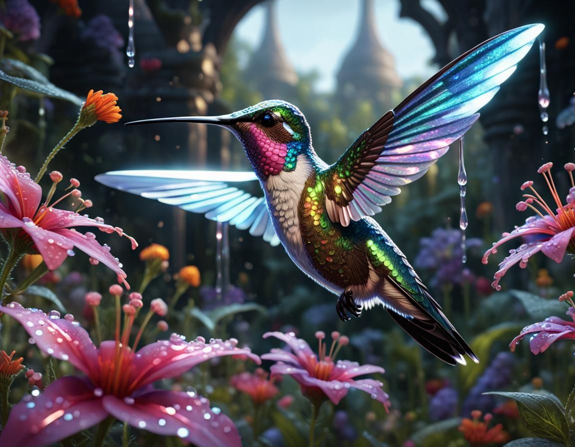 Hummingbird - AI Generated Artwork - NightCafe Creator