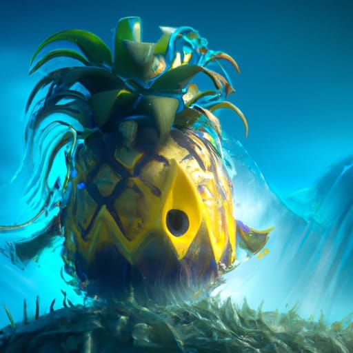 Pineapple ghost - AI Generated Artwork - NightCafe Creator