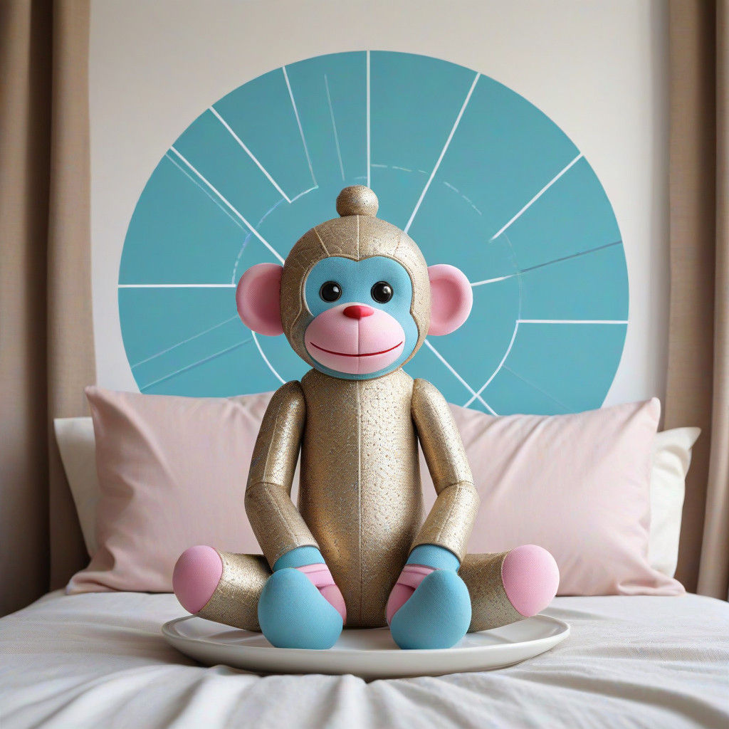 Stuffed Monkey On A Bed - Stuffed Monkey On A Bed