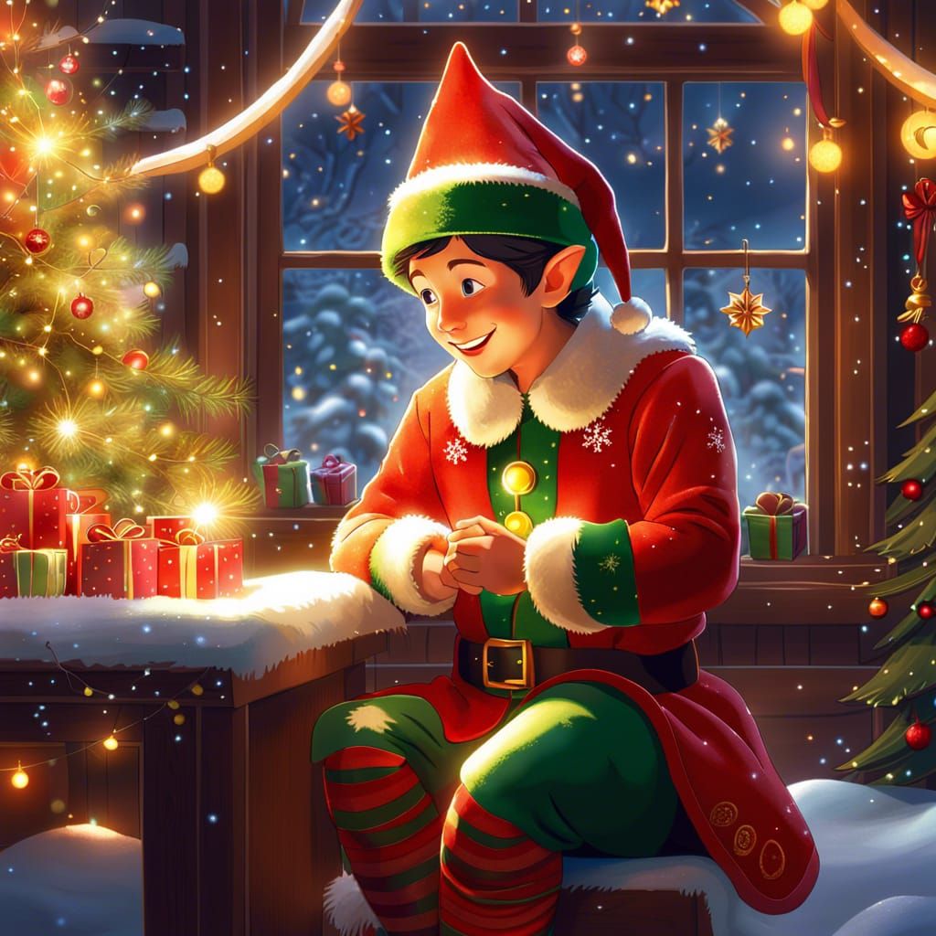 Christmas elf - AI Generated Artwork - NightCafe Creator