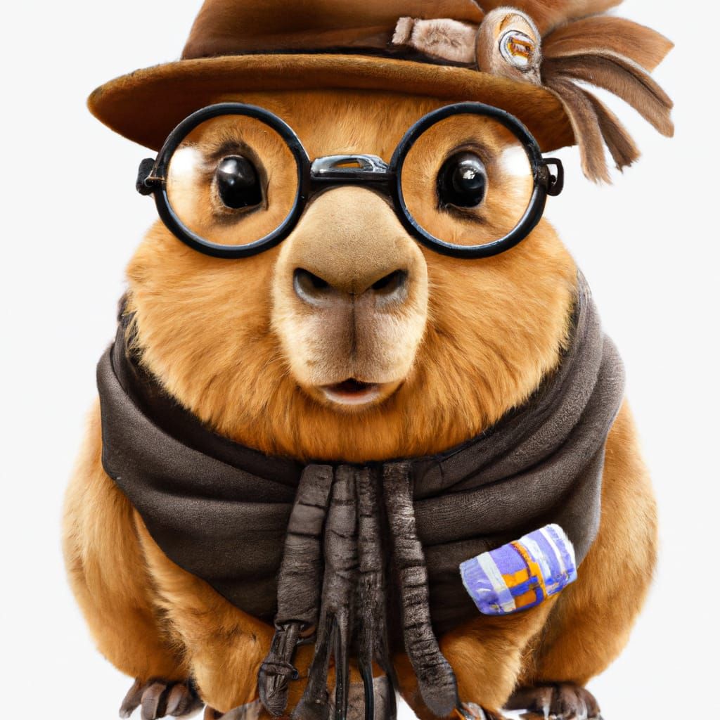 Professor capybara 🎓 - AI Generated Artwork - NightCafe Creator