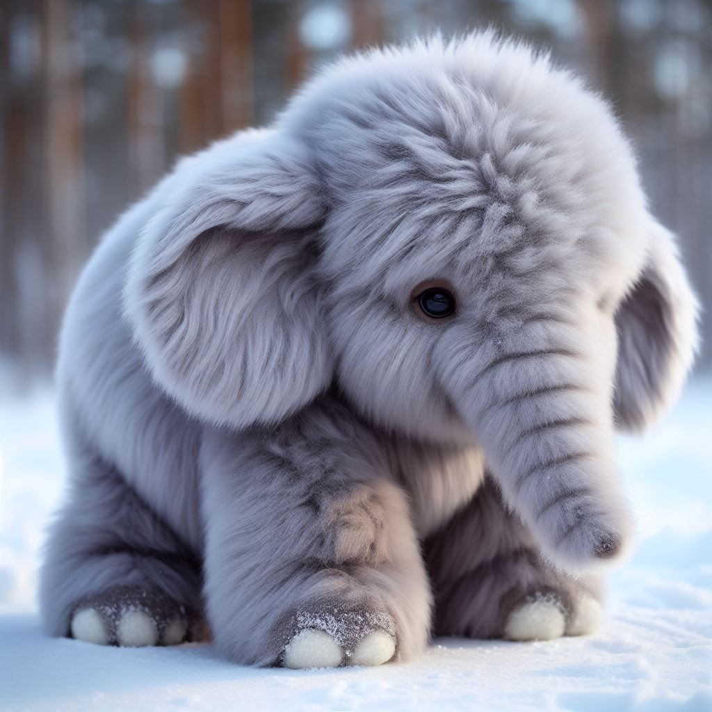 Fluffy Elephant! - AI Generated Artwork - NightCafe Creator