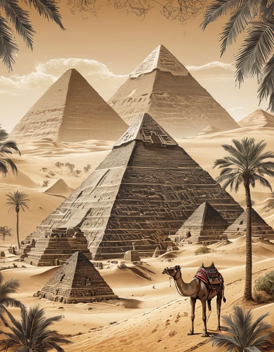 pyramids - AI Generated Artwork - NightCafe Creator