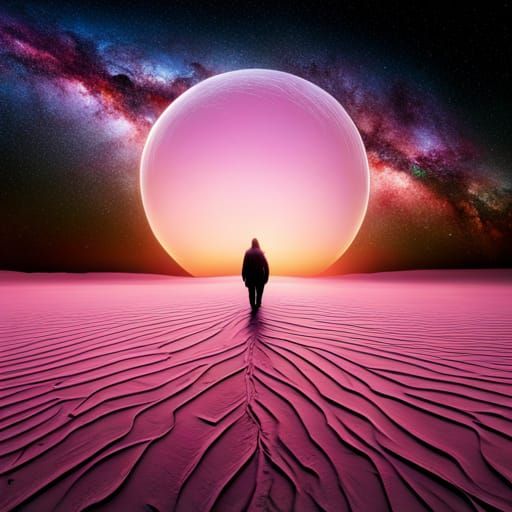 An ominous space sunset - AI Generated Artwork - NightCafe Creator