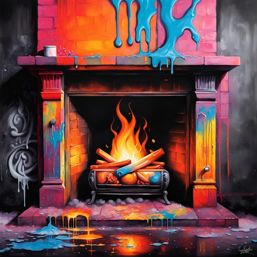 Fireplace - AI Generated Artwork - NightCafe Creator