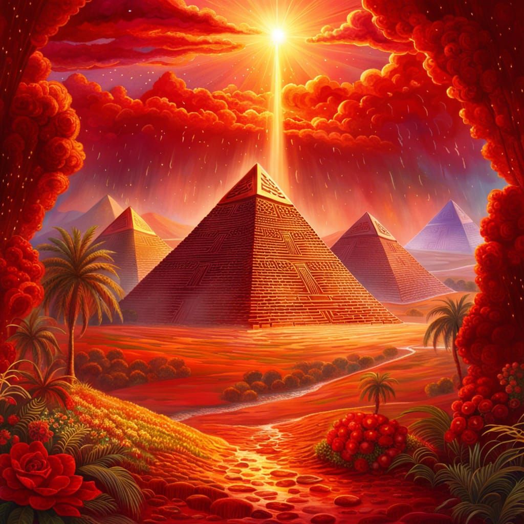 Pyramids of Doom - AI Generated Artwork - NightCafe Creator