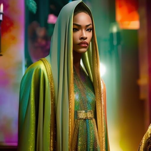 Emerald City Portrait - AI Generated Artwork - NightCafe Creator