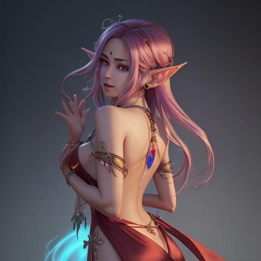 Elf Sorceress (Sorceress Exploration) - AI Generated Artwork - NightCafe Creator