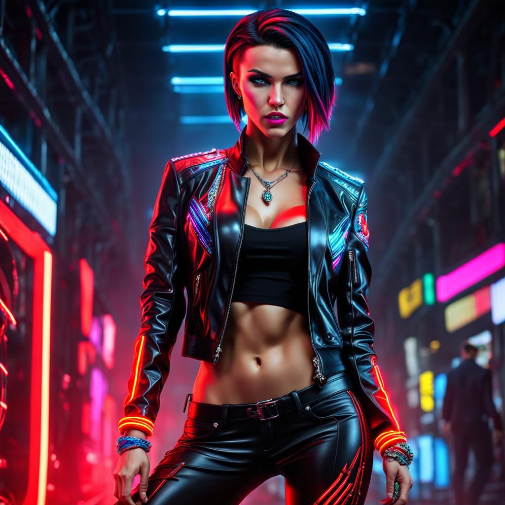 Cyber-ruby - AI Generated Artwork - NightCafe Creator