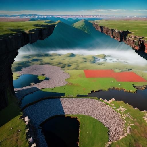 broken landscape - AI Generated Artwork - NightCafe Creator