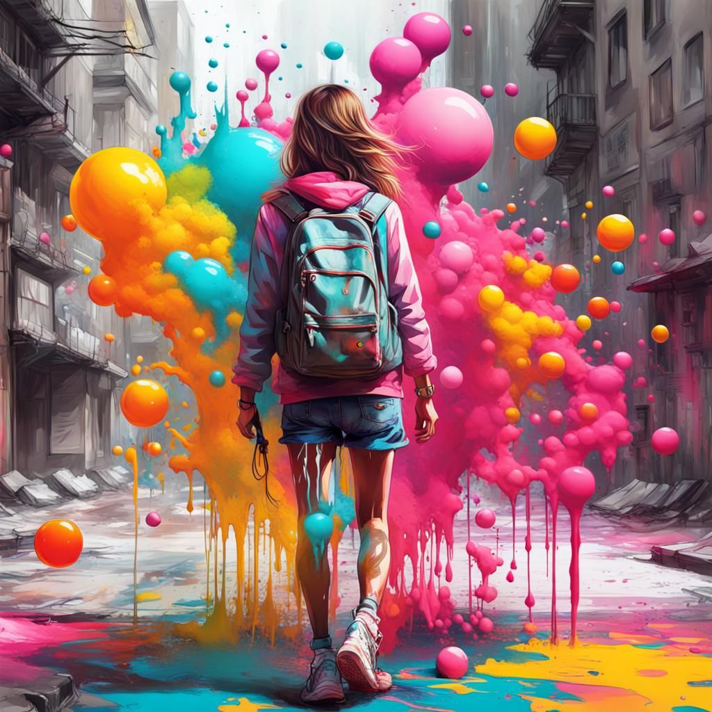 "The Chromatic Quest" - She will bring color to this darkened world ...