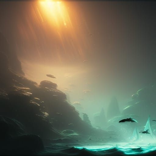 Alien ocean - AI Generated Artwork - NightCafe Creator